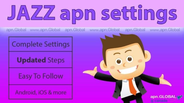 Jazz Internet Settings– All Types of Mobile Internet Settings – Startup ...