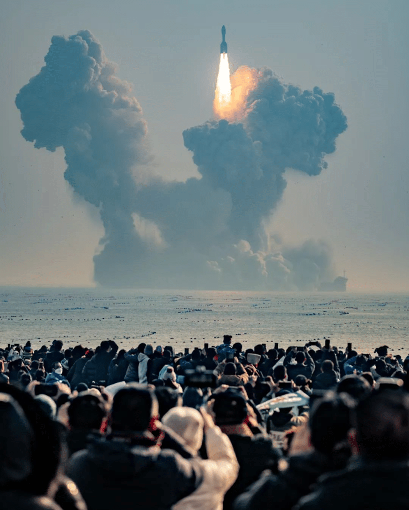 World's Largest Solid Fuel Rocket, Gravity-1, Launched From Waters ...