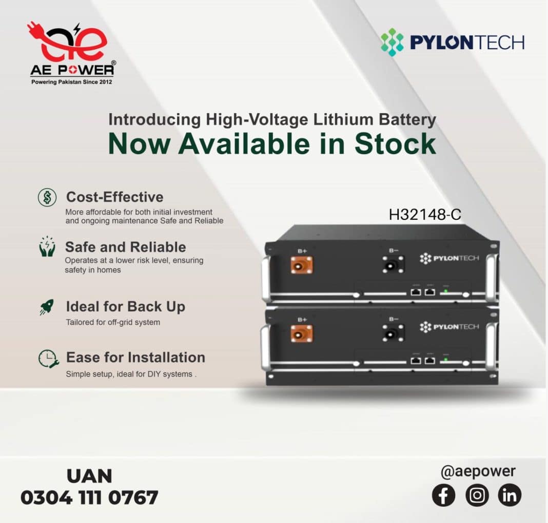 AE Power Brings You Pylontech High-Voltage Batteries – Startup Pakistan