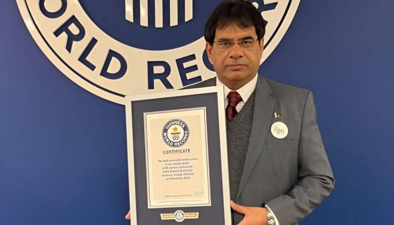 Pakistan's Tennis Player Talha Waheed Sets Guinness World Record with ...