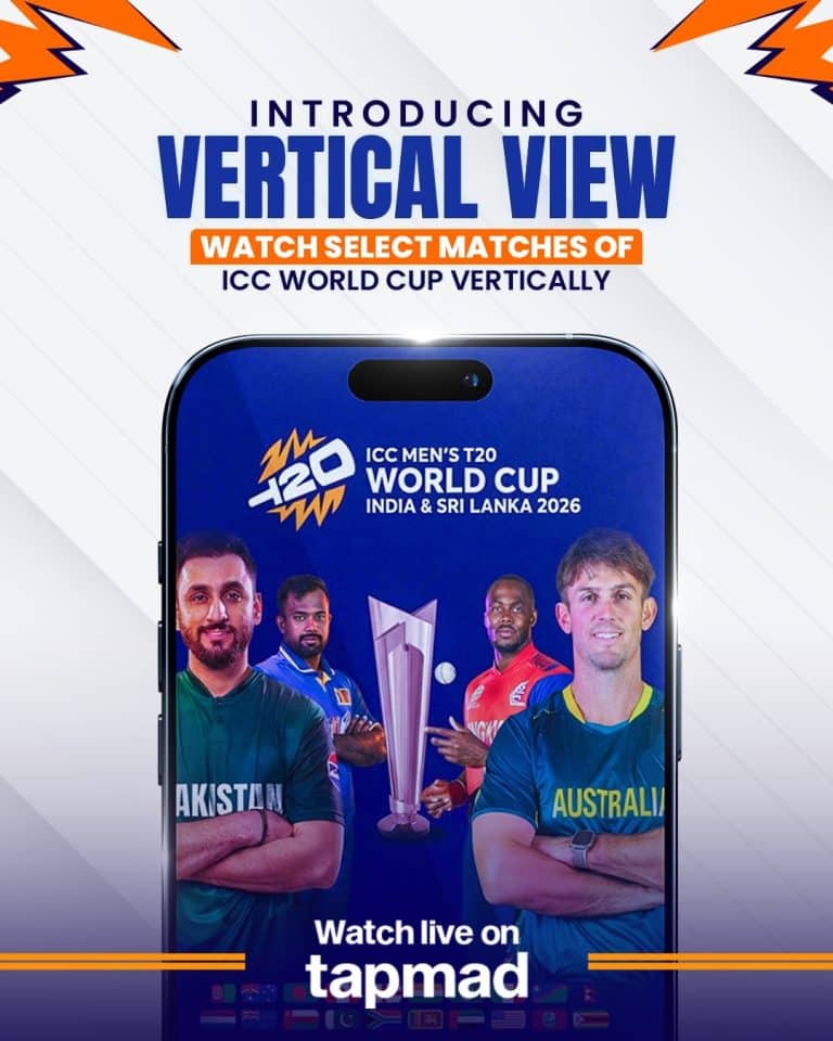 tapmad Launches Pakistan’s First-Ever Vertical Viewing Sports Streaming ...