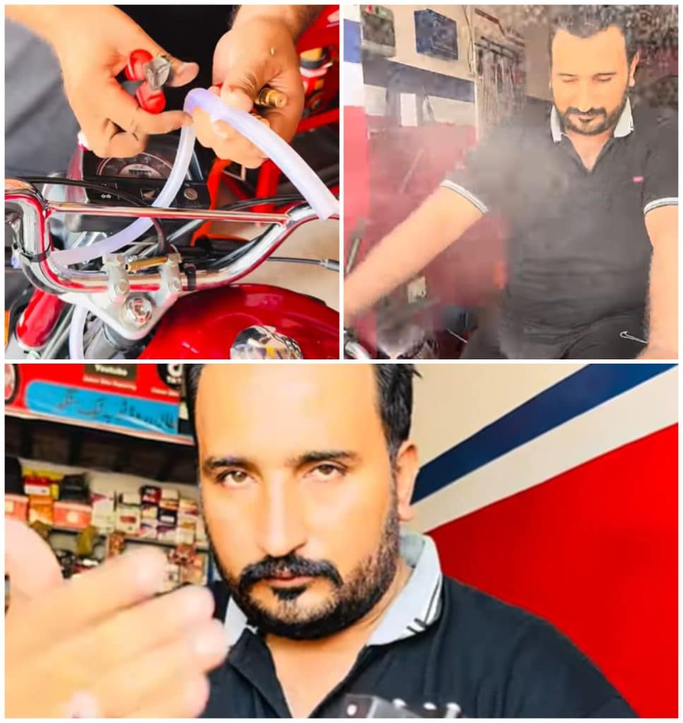 Mechanic Invents Unique Cooling System for Bikers to Avoid Heatwave ...